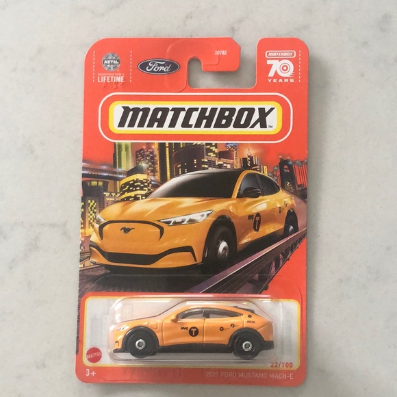 Mattel | Toys | Matchbox Orange Ford Mustang Mache Toy Car | Poshmark
